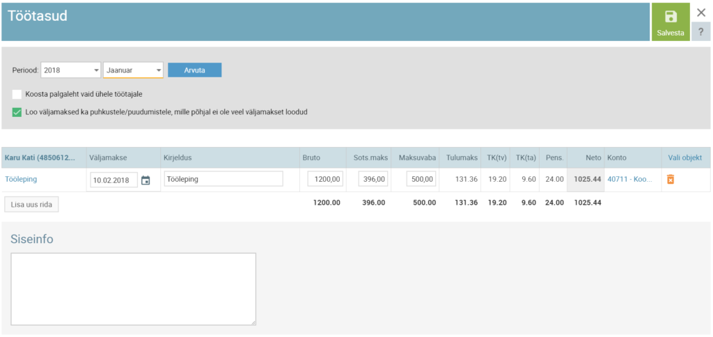 Maksuvaba tulu arvestamine 2018. aastal - SmartAccounts
